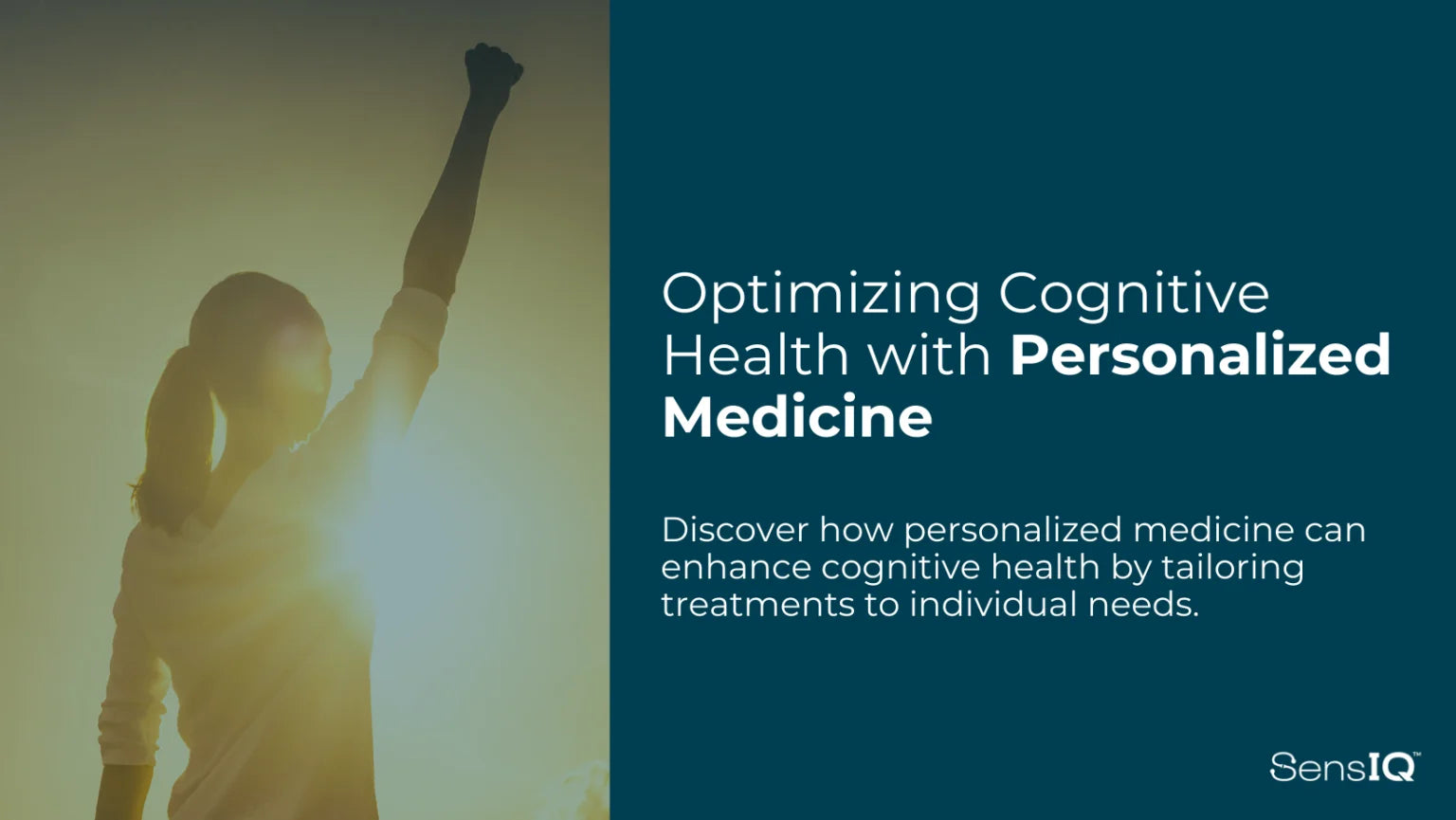 Optimizing Cognitive Health with Personalized Medicine – SensIQ